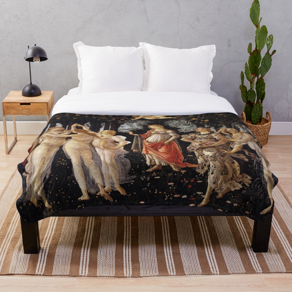 " Botticelli - Primavera, Spring" Throw Blanket by scardesign11 | Redbubble