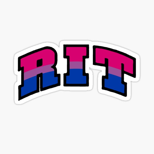 "RIT Bisexual Pride" Sticker by FunCuteDesigns | Redbubble