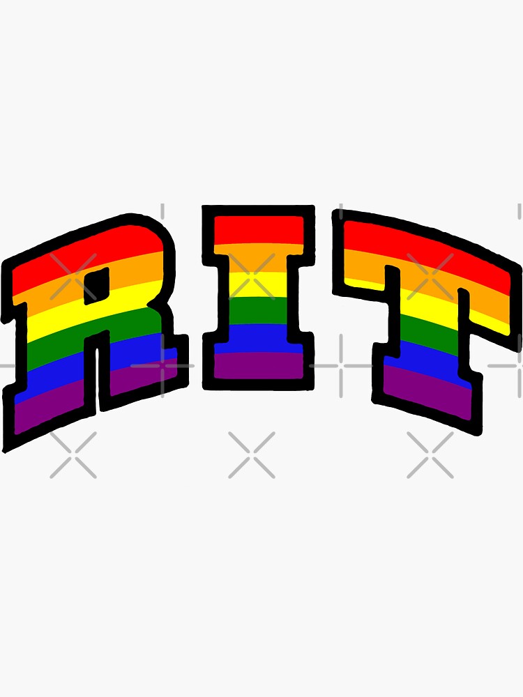 "RIT Gay Pride" Sticker for Sale by FunCuteDesigns | Redbubble