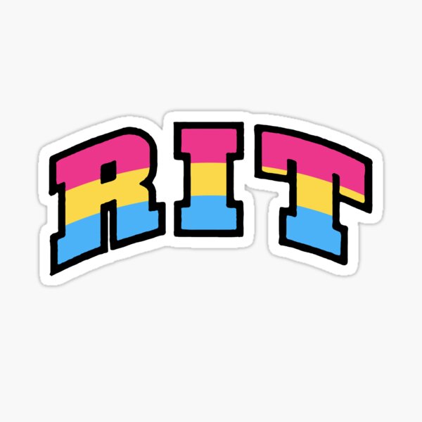 "RIT Pansexual Pride" Sticker for Sale by FunCuteDesigns | Redbubble
