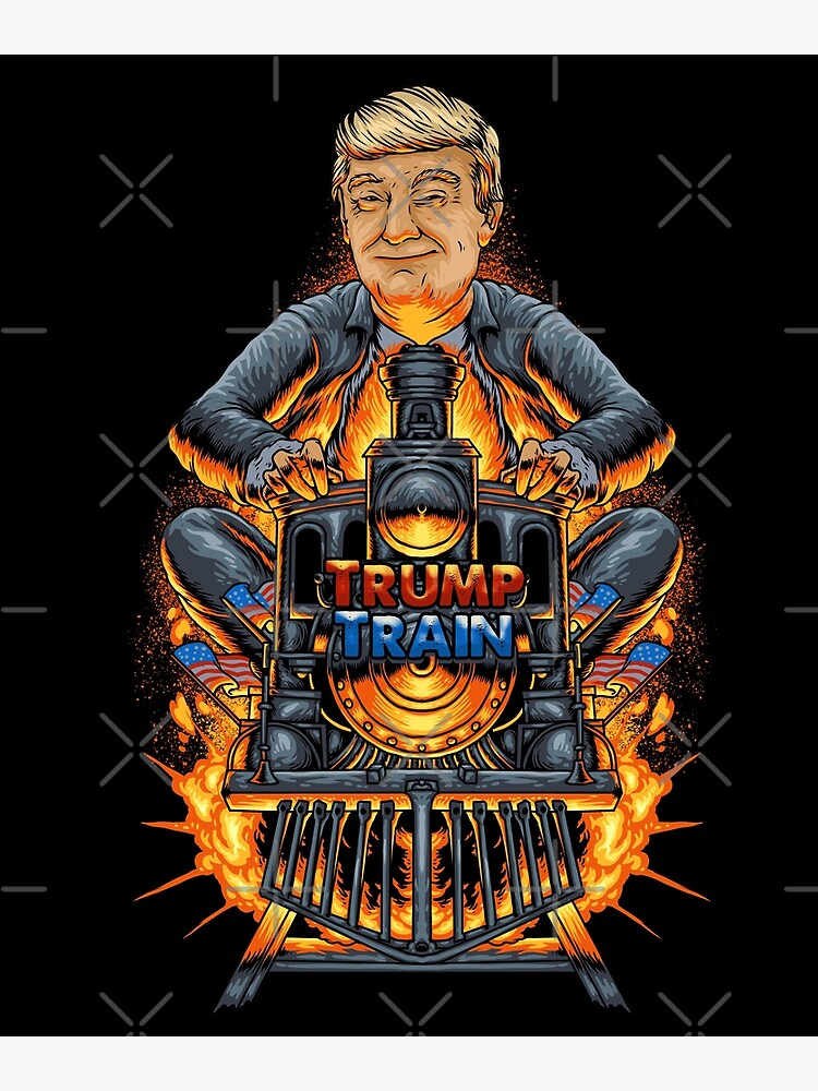"Trump Train - 2024 President Election " Poster for Sale by Meliafroggy ...