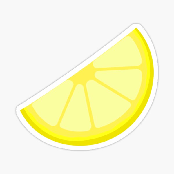 "Lemon Slice" Sticker for Sale by TheFoodGeek | Redbubble