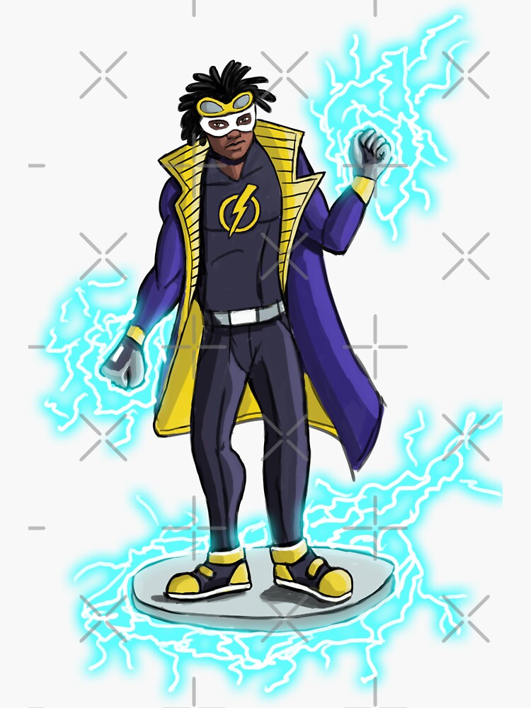 "Static Shock" Sticker for Sale by xzaclee16 | Redbubble