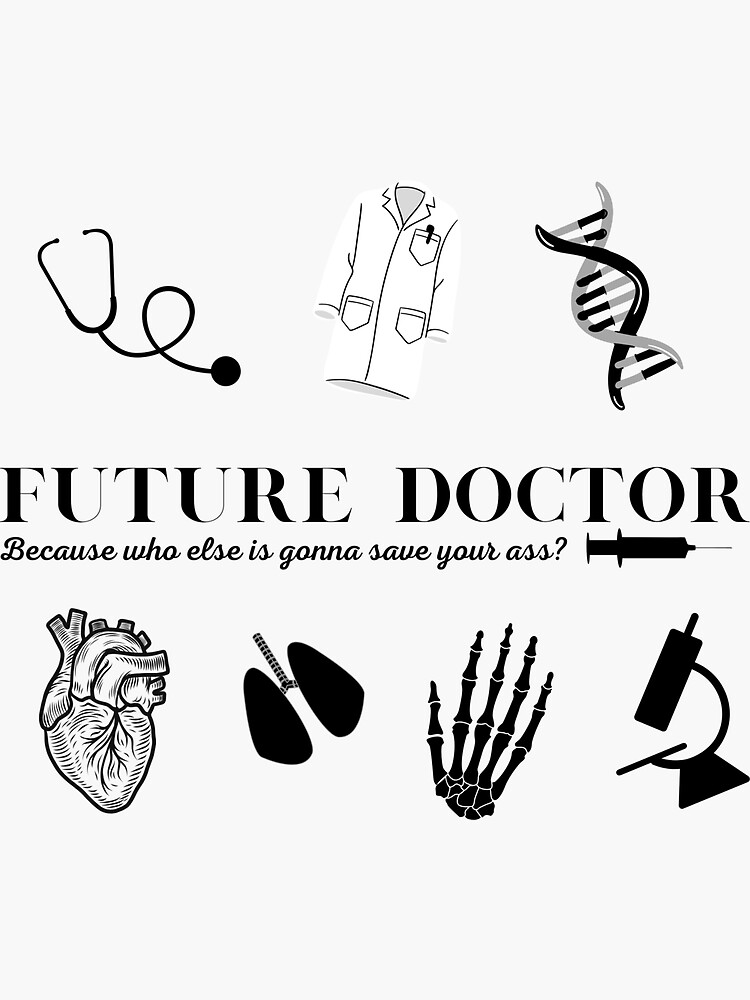 "Future Doctor Sticker Pack" Sticker for Sale by LaurenTrygstad | Redbubble