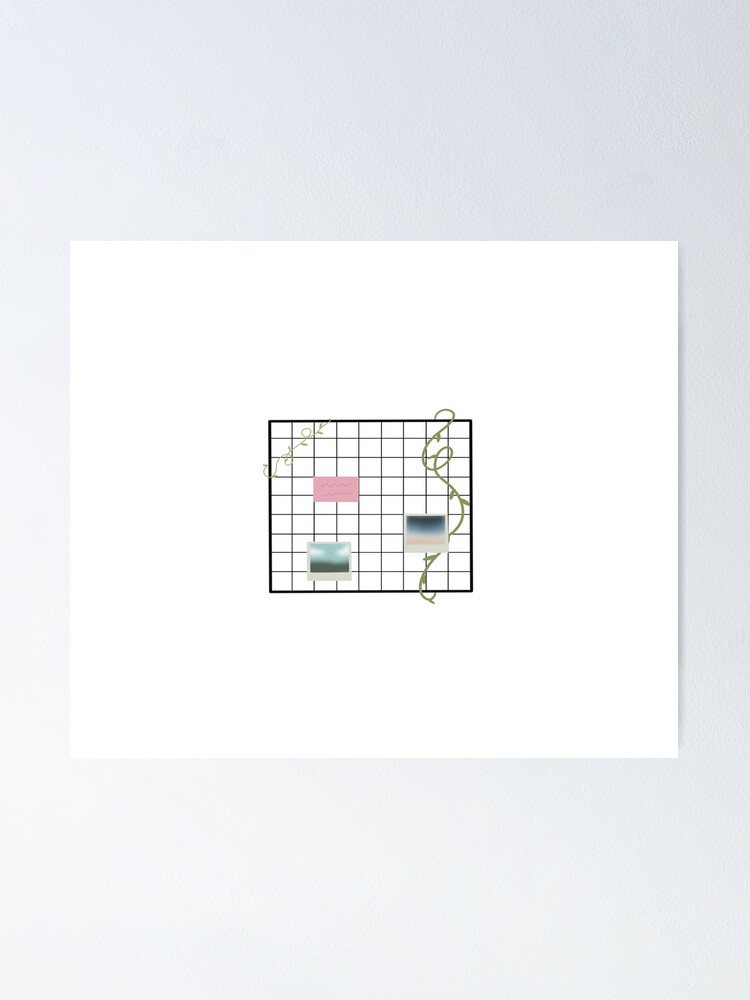 "Aesthetic Wire Photo Grid" Poster by tatianamm | Redbubble
