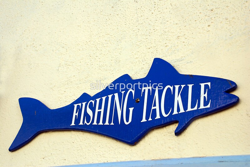 "Fishing tackle shop sign in Salcombe, Devon, UK" by silverportpics ...