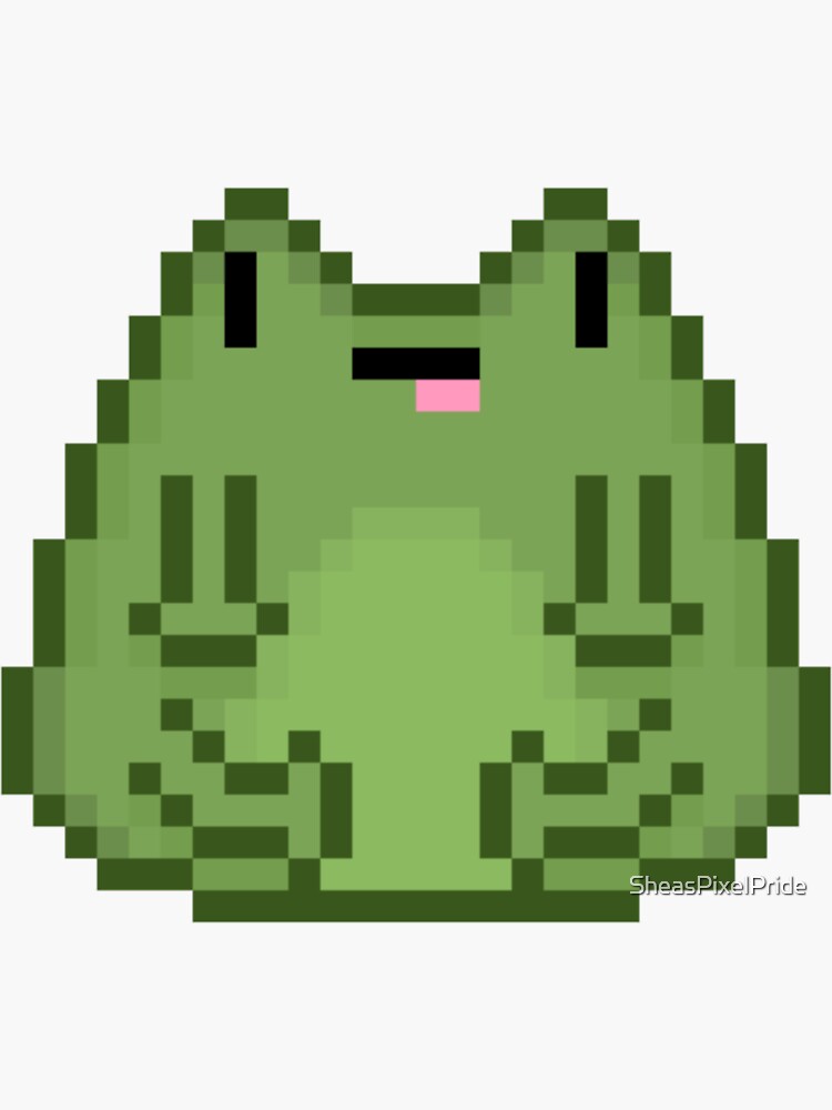 "Pixel Silly Froggy" Sticker for Sale by SheasPixelPride | Redbubble