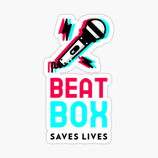 "Beatbox Saves Lives" Sticker for Sale by itsdavemoney | Redbubble