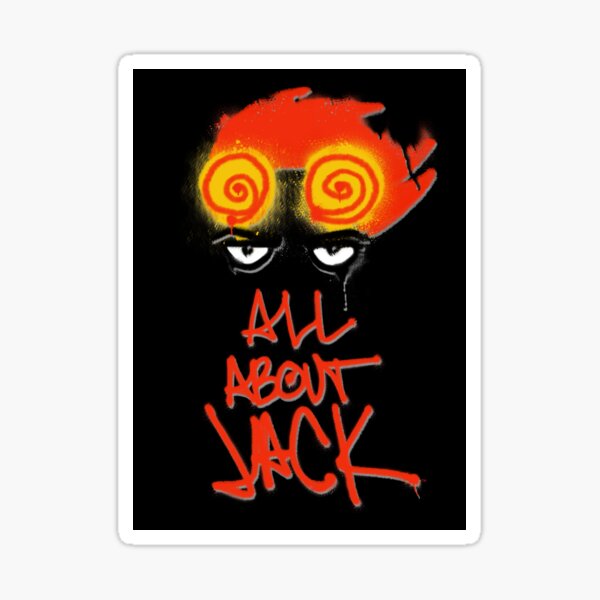 "ALL ABOUT JACK-BLACK" Sticker for Sale by XiaolinDragons | Redbubble