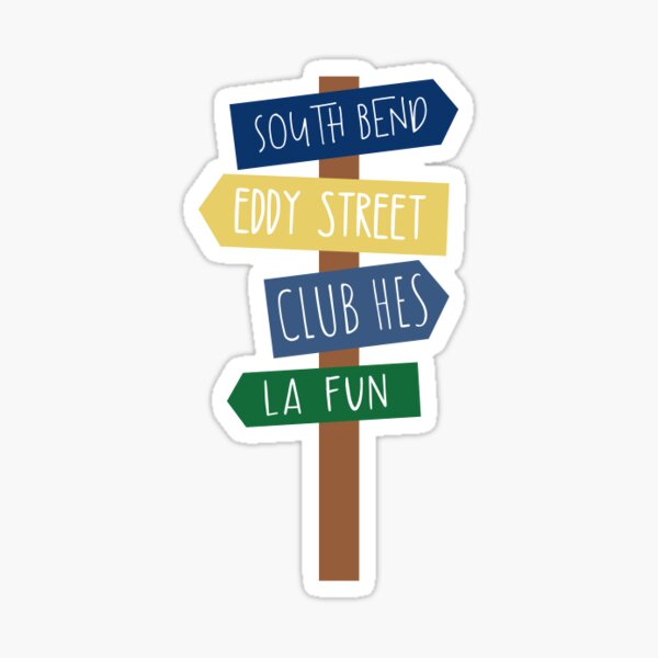"Notre Dame Sign Post" Sticker for Sale by MaryBrinks | Redbubble