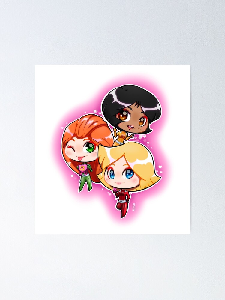 "Chibi Totally Spies!" Poster for Sale by Noxali | Redbubble