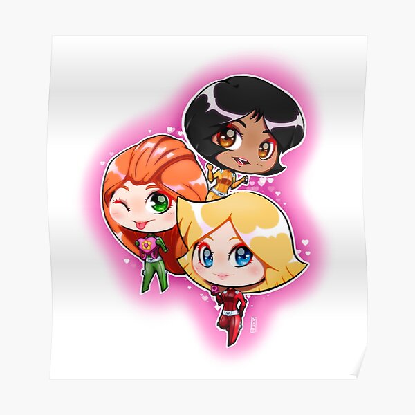 "Chibi Totally Spies!" Poster by Noxali | Redbubble