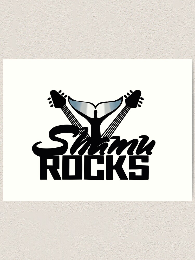 "Shamu Rocks logo" Art Print by Animaldesigns24 | Redbubble