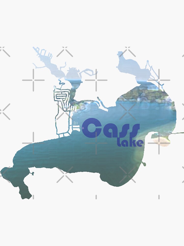 "Cass Lake, Michigan " Sticker for Sale by Awake88 | Redbubble