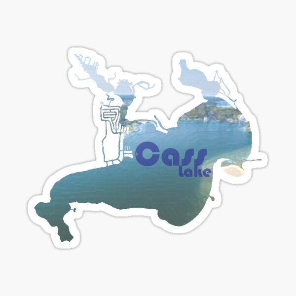 "Cass Lake, Michigan " Sticker for Sale by Awake88 | Redbubble