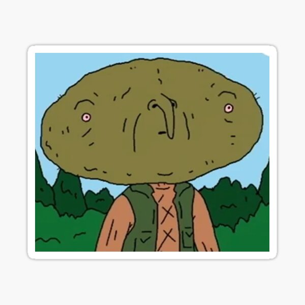 "Clarence The Green Guy" Sticker by MechaJames | Redbubble