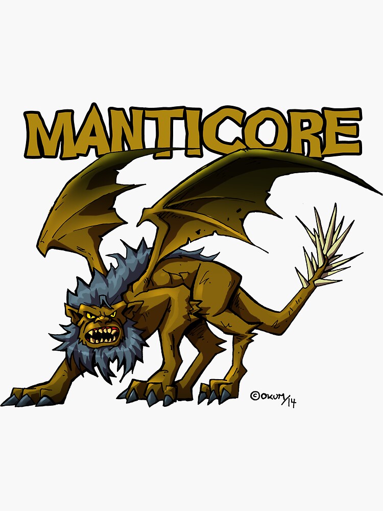 "Manticore" Sticker for Sale by okumarts | Redbubble