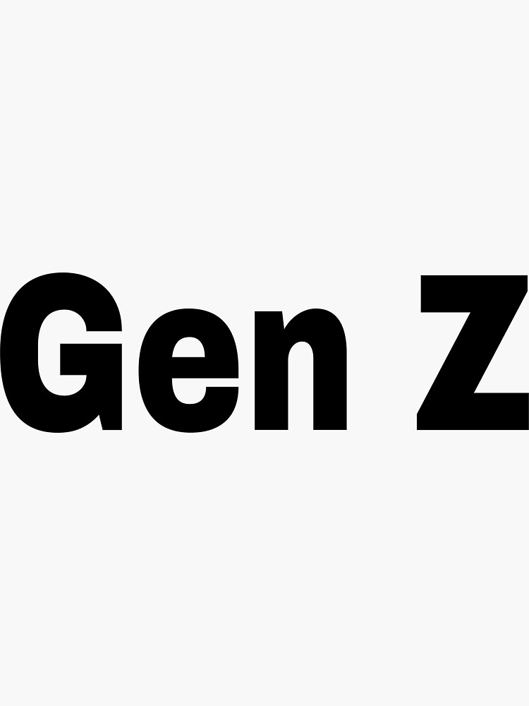 "Gen Z logo" Sticker by Sofiadenisse | Redbubble