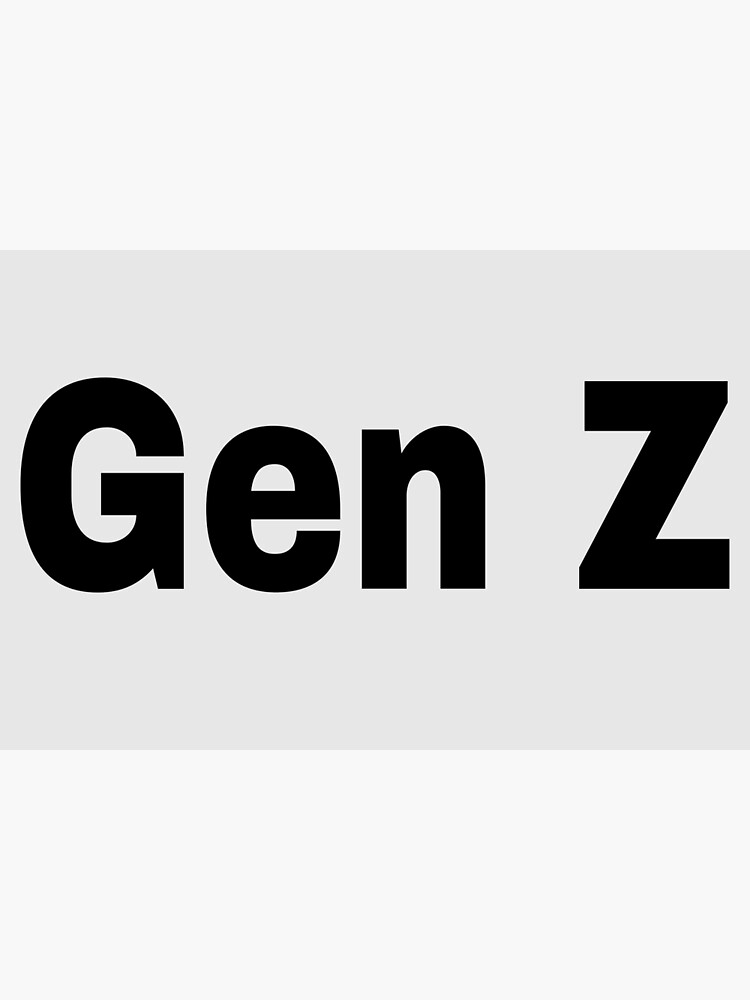 "Gen Z logo" Poster by Sofiadenisse | Redbubble