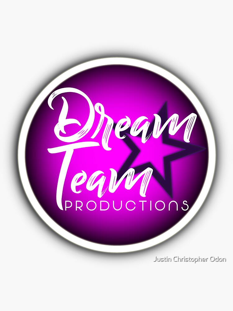 "Dream Team Productions Logo" Sticker by Justinchris95 | Redbubble