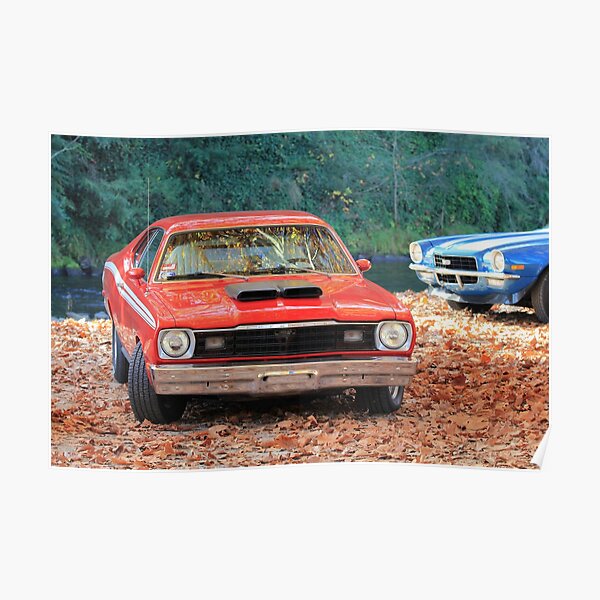 "'74 Plymouth Duster" Poster by 69DIRTYRAT | Redbubble