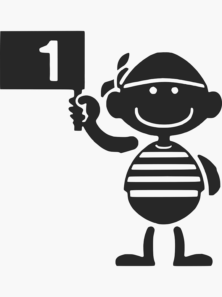 "Game & Watch: Flagman - 1 Flag" Sticker for Sale by SP-Sour | Redbubble