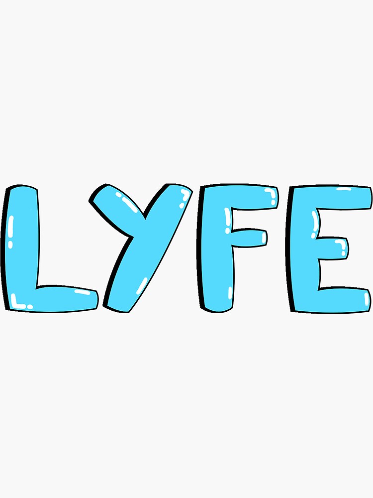 "live LYFE style" Sticker for Sale by LandonSimpy | Redbubble