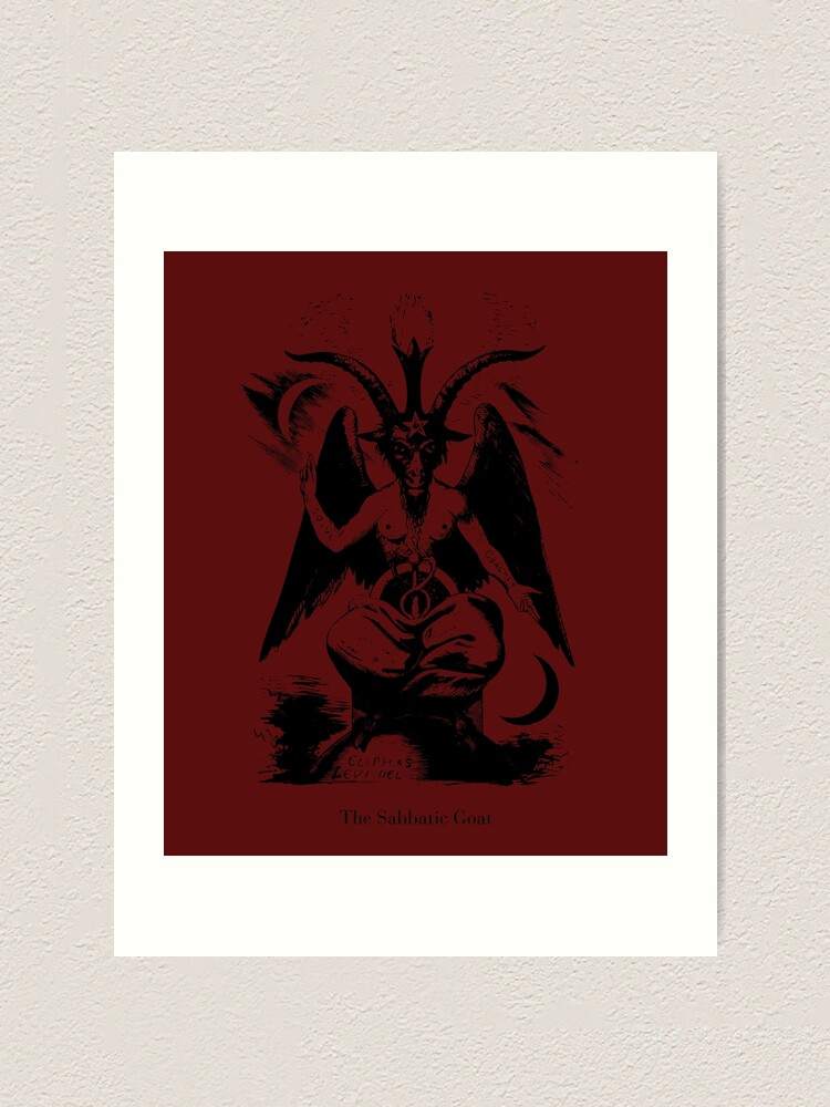 "Sabbatic Goat Baphomet Satanism Devil Occult " Art Print for Sale by ...