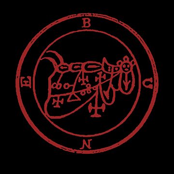 "Bune Sigil Demon Goetia Solomon Grimoire Occult 666" Poster for Sale ...