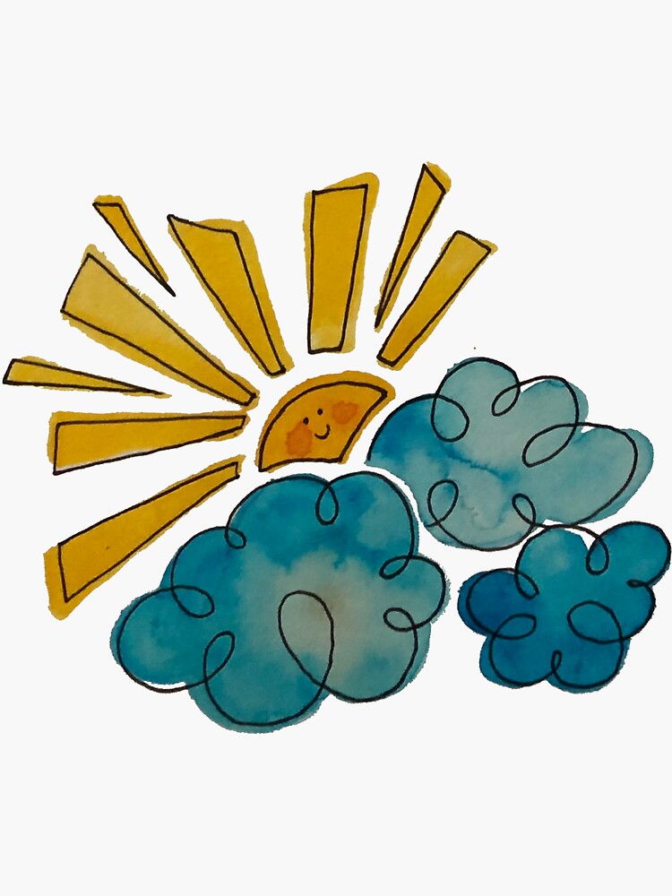 "Sunny Day" Sticker for Sale by miabuffington | Redbubble