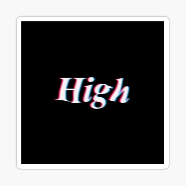 "High Aesthetic" Sticker for Sale by qlmao | Redbubble