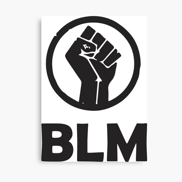 "BLM Hand symbol" Canvas Print for Sale by AntonioB | Redbubble