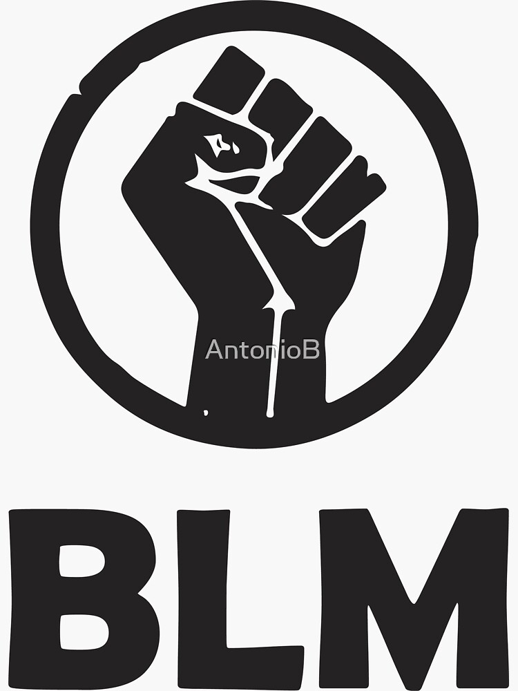 "BLM Hand symbol" Sticker for Sale by AntonioB | Redbubble