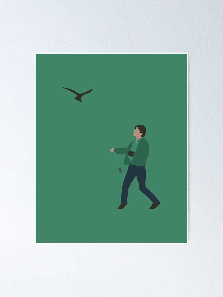 "Kes inspired minimalist design - Billy Casper and his kestrel" Poster ...