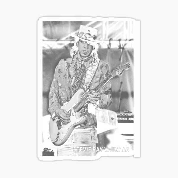 Retro Vintage Stevie Ray Vaughan Stickers | Redbubble