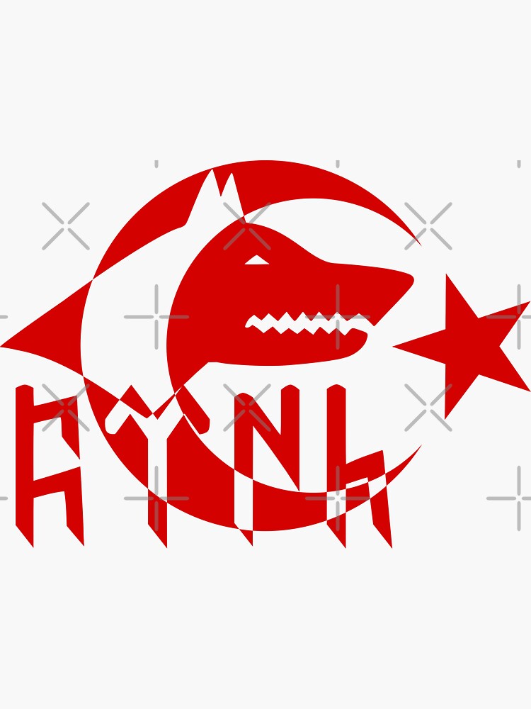 "Göktürk Tengri Turkey Flag Flag" Sticker for Sale by emeksedesign ...