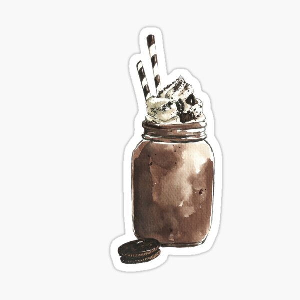 "Cookies and Cream Smoothie Milkshake" Sticker for Sale by NiftyTrinket ...