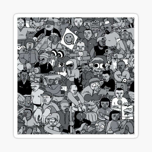 "Street life pattern" Sticker for Sale by jonatan73 | Redbubble