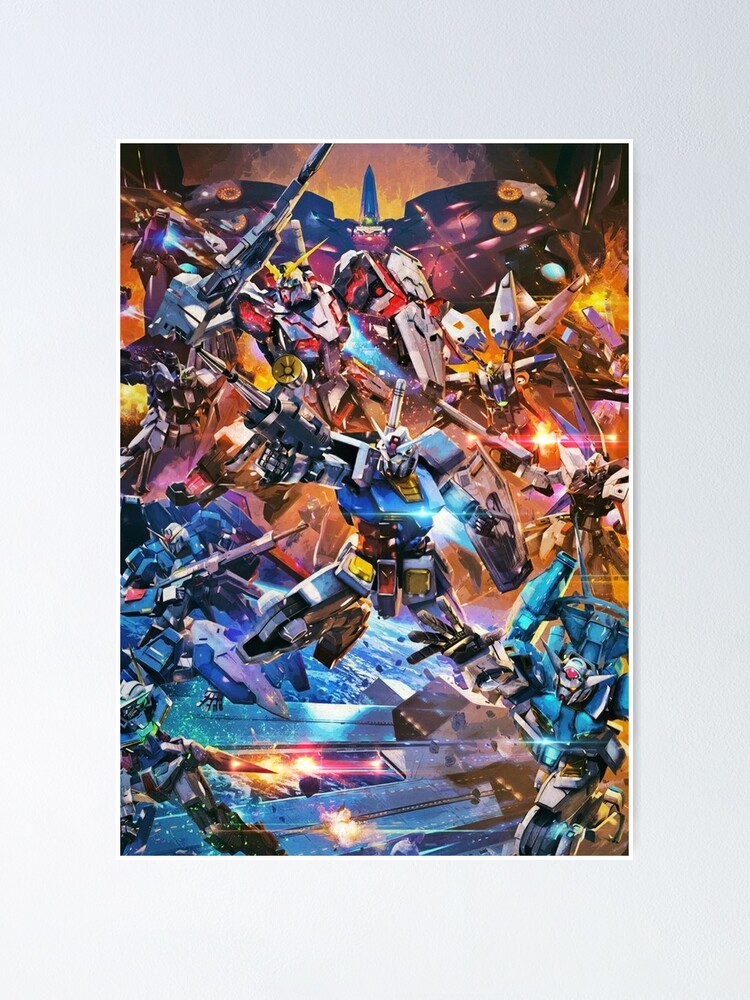 "Gundam" Poster for Sale by vertexvirtuoso | Redbubble