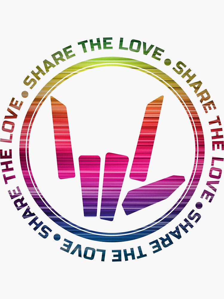 "Share the love" Sticker by Milend | Redbubble