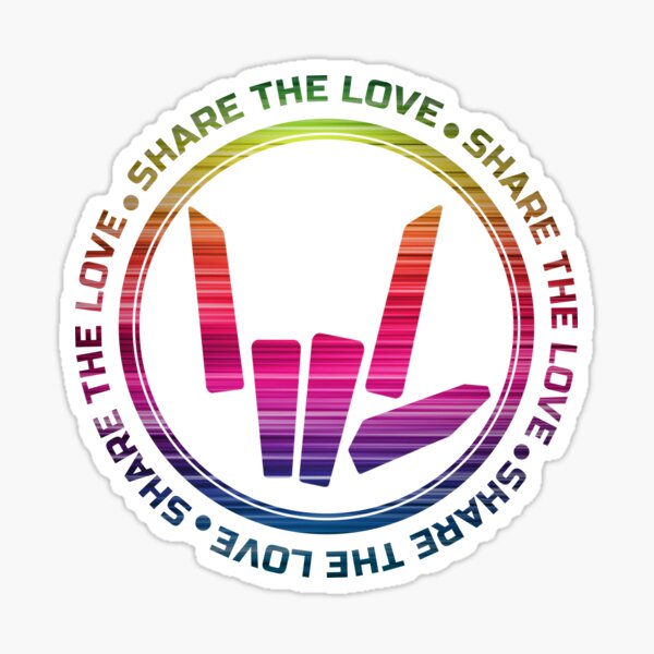"Share the love" Sticker by Milend | Redbubble