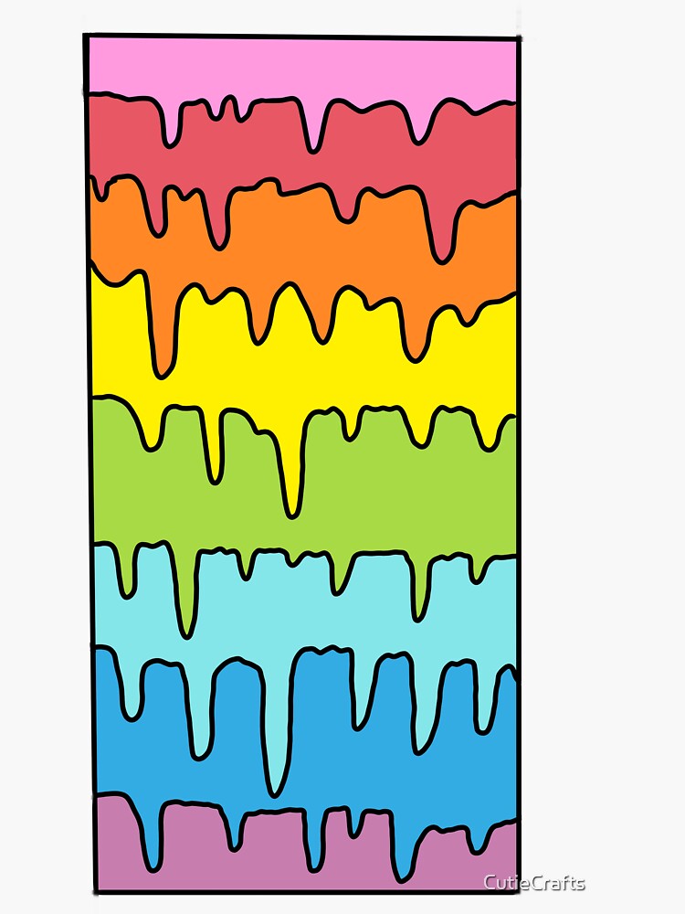 "Drip Glow Goo Design" Sticker by CutieCrafts | Redbubble