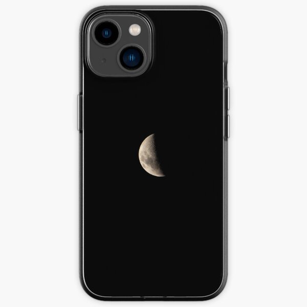 "Quarter Moon in the Night Sky" iPhone Case for Sale by Miri-Kam | Redbubble