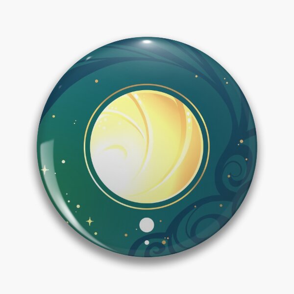 "Golden Moons : Full Moon" Pin for Sale by Gizmoon | Redbubble