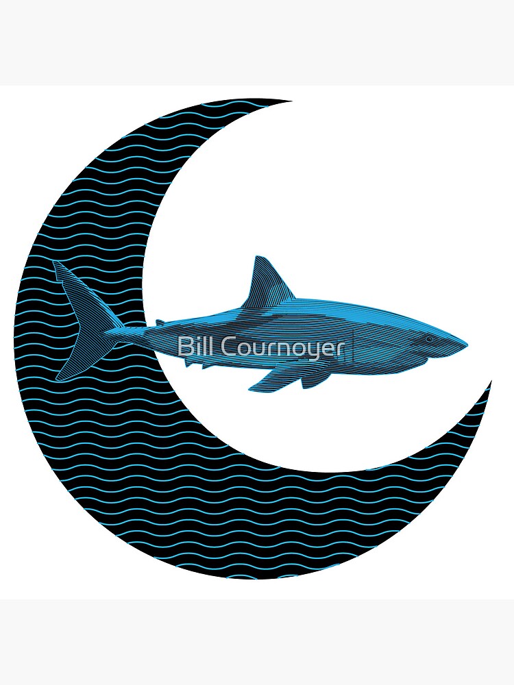 "Shark Side of the Moon" Poster by BillCournoyer | Redbubble