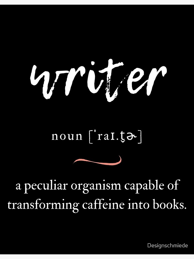 Writer Definition Dictionary Collection Poster By Designschmiede