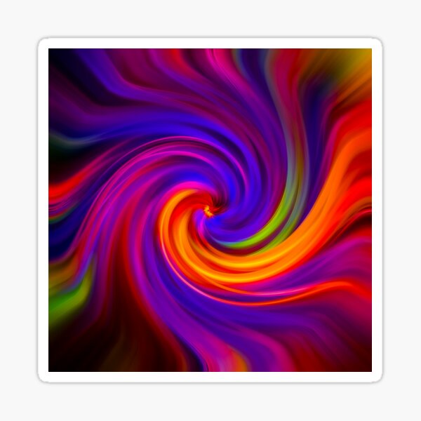 "Abstract Vortex 01" Sticker by AmeliLure | Redbubble