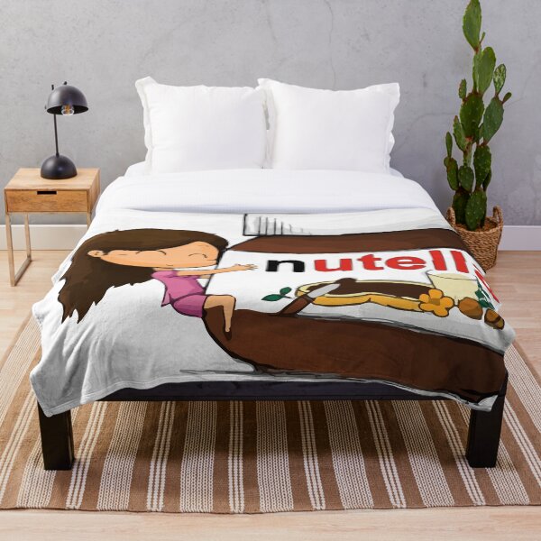 "nutella love" Throw Blanket for Sale by MehwishArt | Redbubble