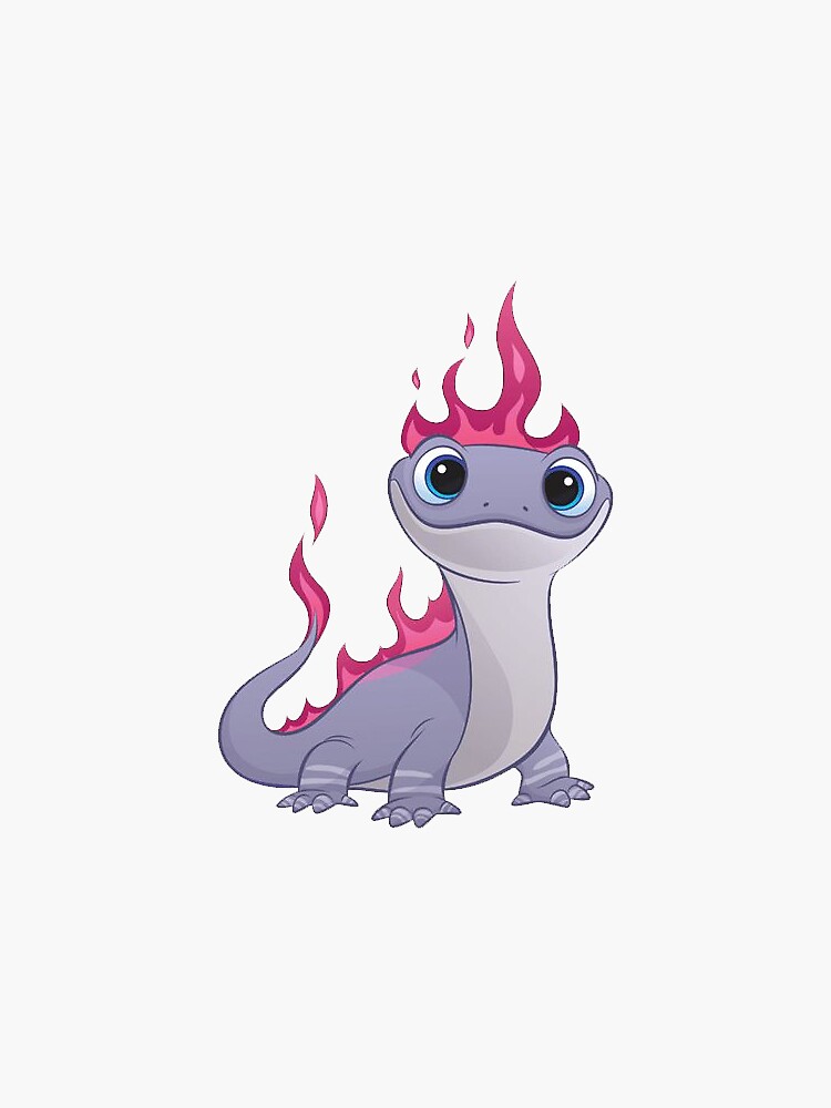 "Purple Fire Bruni The Lizard " Sticker for Sale by katherineshek ...