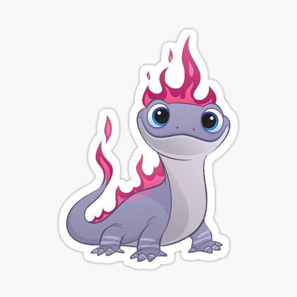 "Purple Fire Bruni The Lizard " Sticker for Sale by katherineshek ...